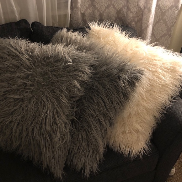 Accents | 3 Fuzzy Pillows | Poshmark